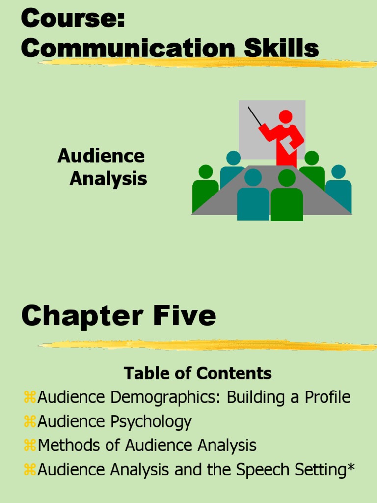 Audience Analysis | Attitude (Psychology) | Audience