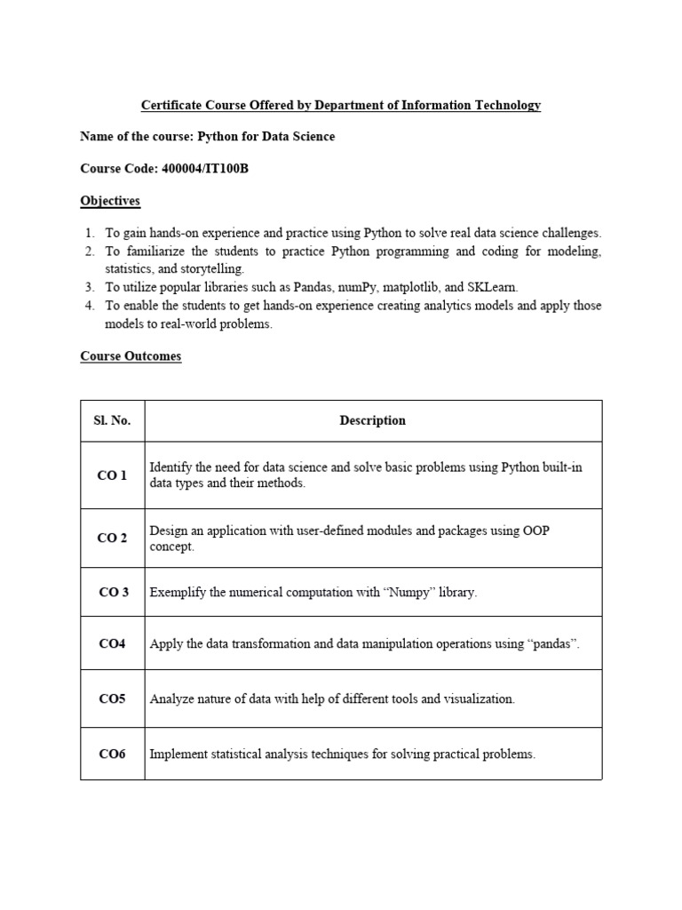 Python For Data Science | PDF | Python (Programming Language) | Data Python For Data Science | PDF | Python (Programming Language) | Data