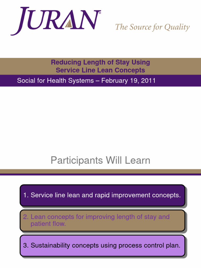 Reducing Length of Stay Using Lean | PDF | Patient | Hospital