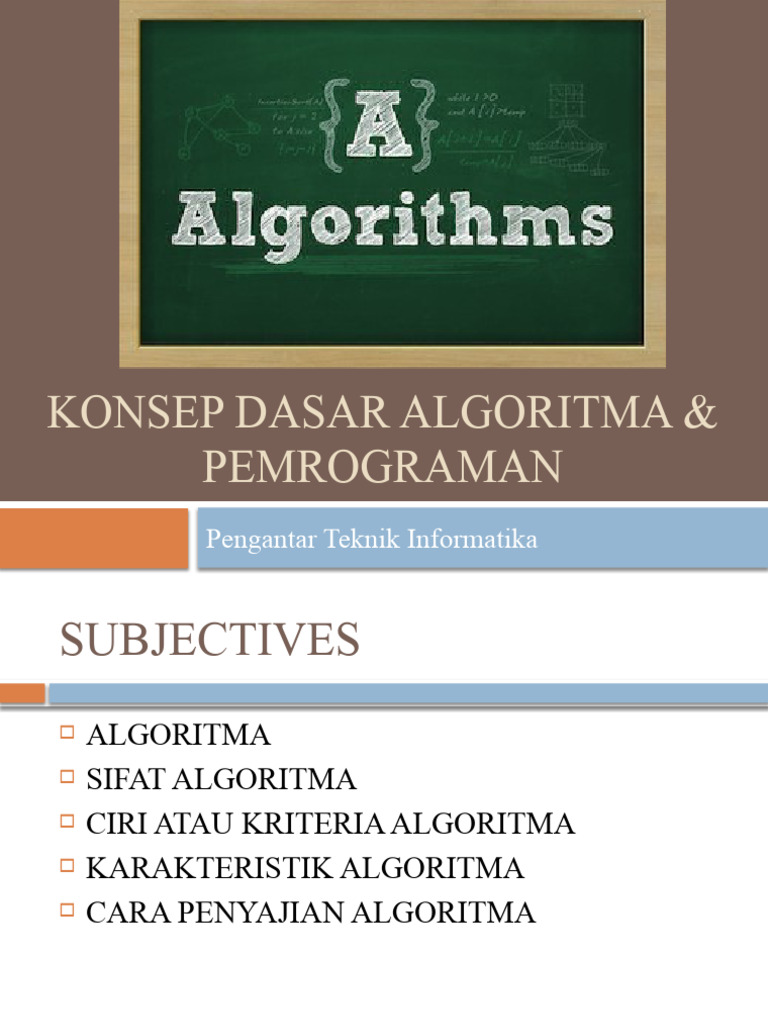 9 Konsep Dasar Algoritma Dan Pemograman | PDF 9 Konsep Dasar Algoritma Dan Pemograman | PDF