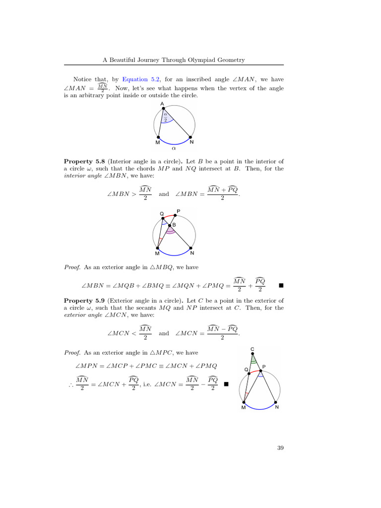 Olympiad Geometry Insights | PDF | Triangle | Circle