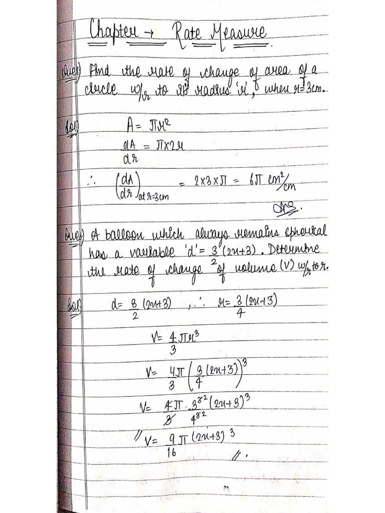 Rate Measure (Notes) | PDF