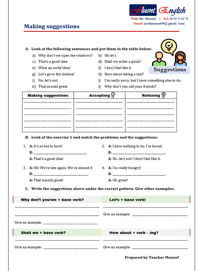 Making Suggestions 3 | PDF