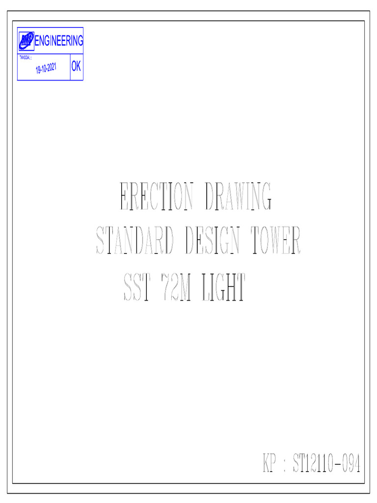 Erection Drawing SST 72m Light | PDF