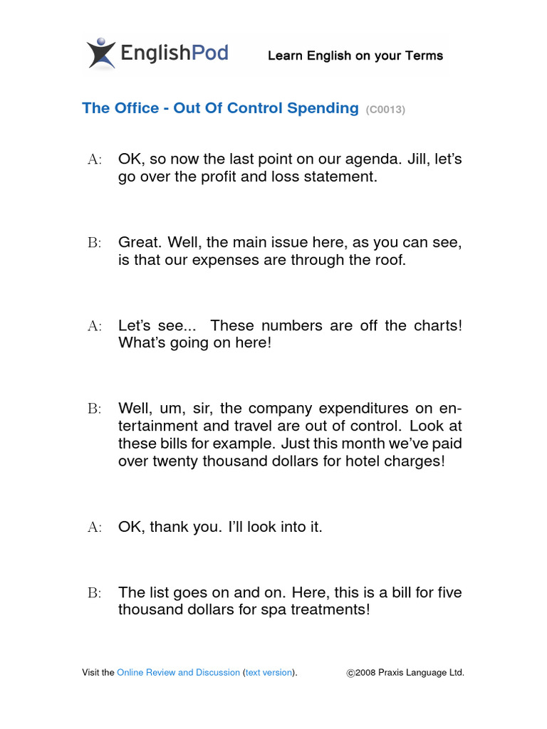Out of Control Company Spending | PDF | Business | Money