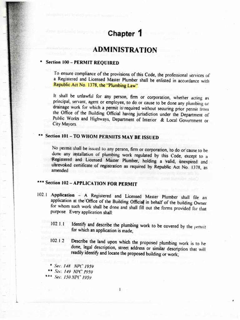 NPCP - Chapter 1 - Administration | PDF