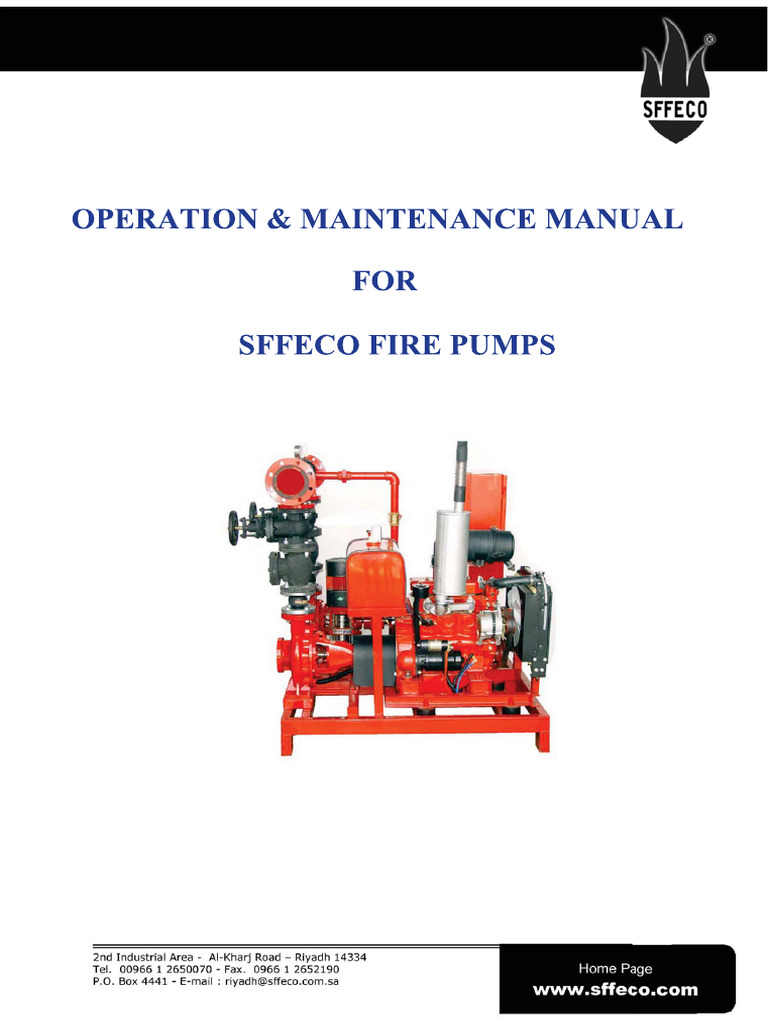 Fire Pump Operation & Maintenance Guide | PDF | Pump | Valve