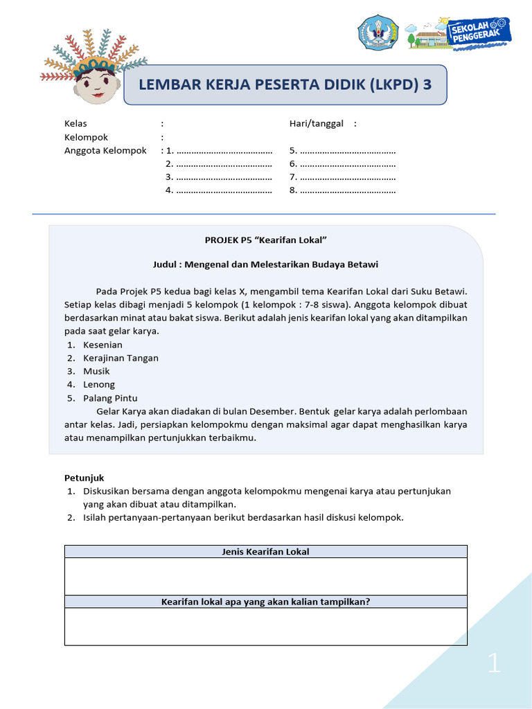 LKPD 3 - Kearifan Lokal Banten | PDF