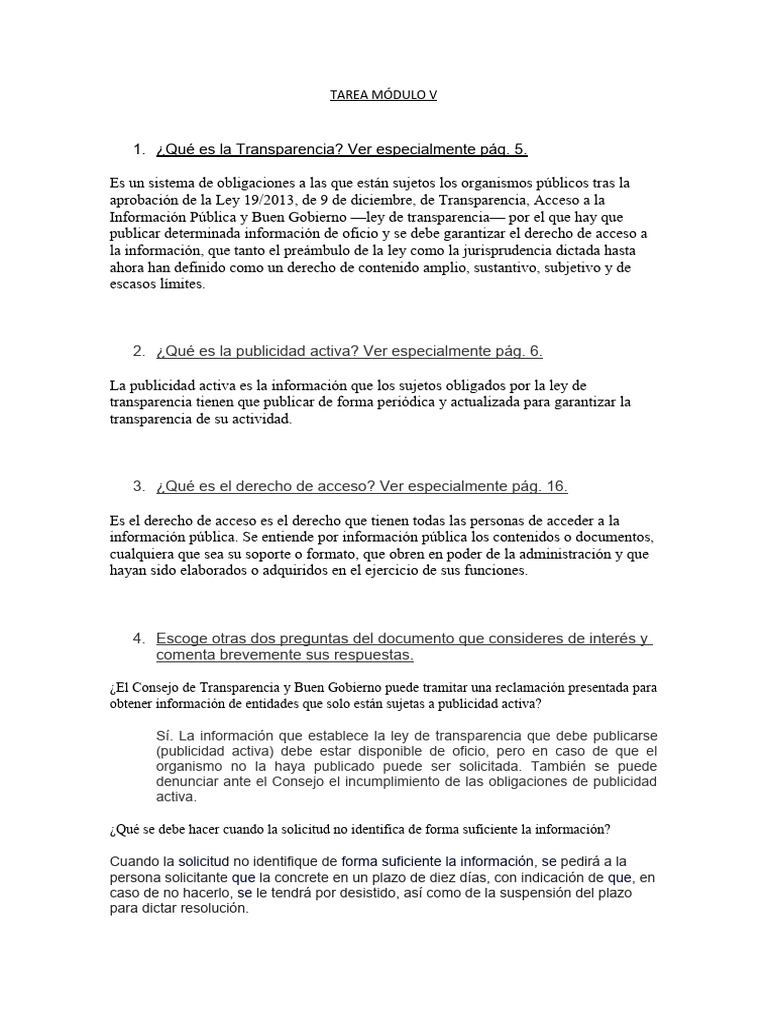Tarea Módulo V | PDF