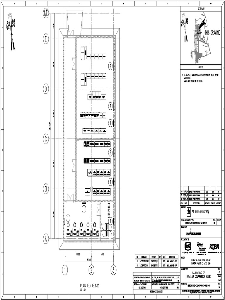 18je05-Dwg-1220-San-20-0001-01 Ga Drawing of Hvac Air Compressor House ...