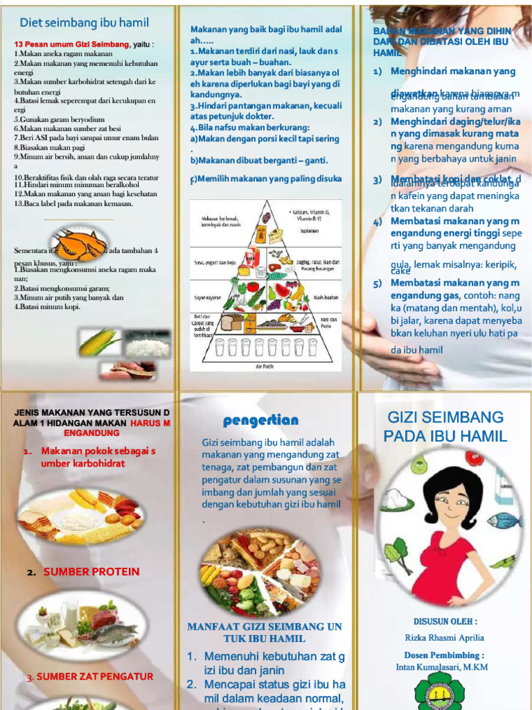 Leaflet Gizi Bumil Kek | PDF