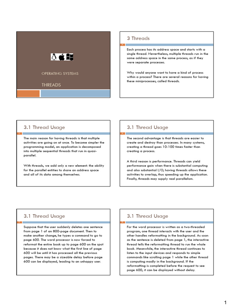 Os4 Threads | PDF | Thread (Computing) | Process (Computing) Os4 Threads | PDF | Thread (Computing) | Process (Computing)