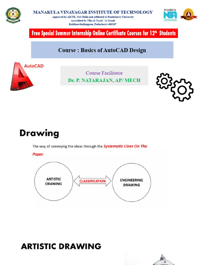 Basics of AutoCad Design | PDF