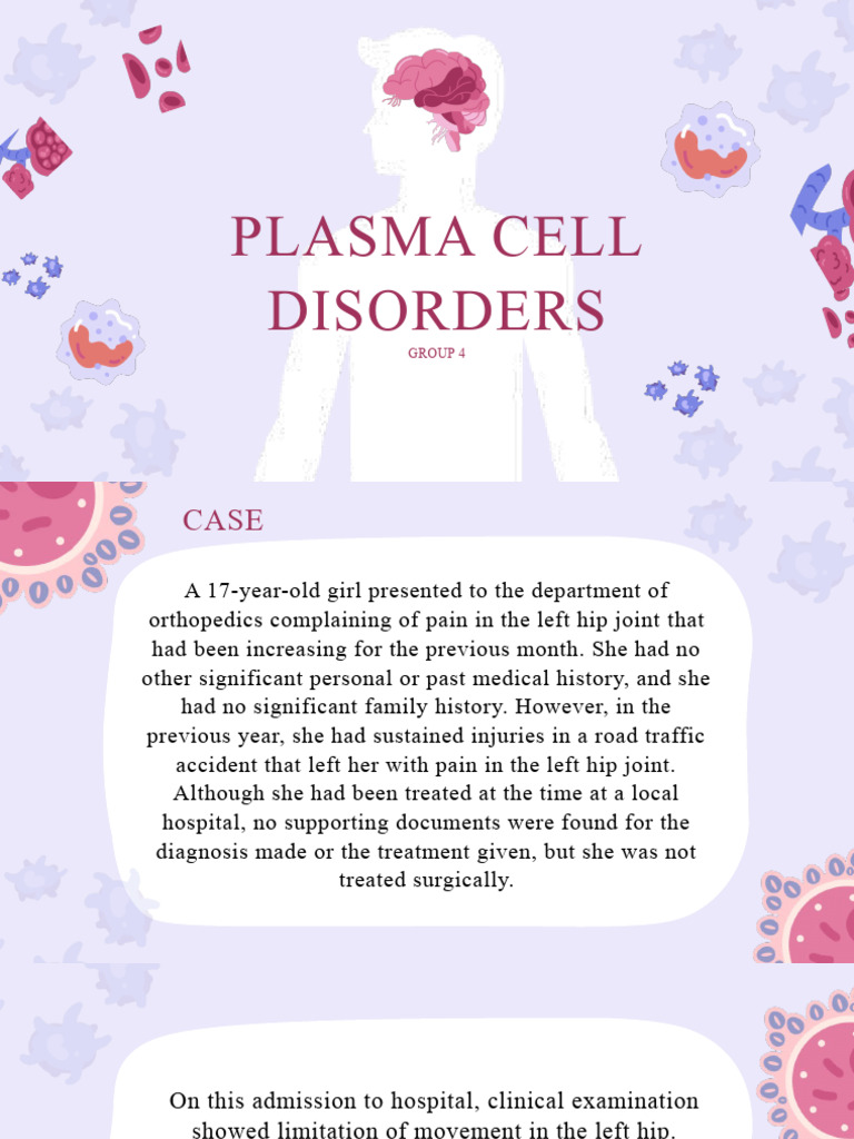 Group 4 Plasma Cell Disorders Case Study | PDF | Multiple Myeloma ...
