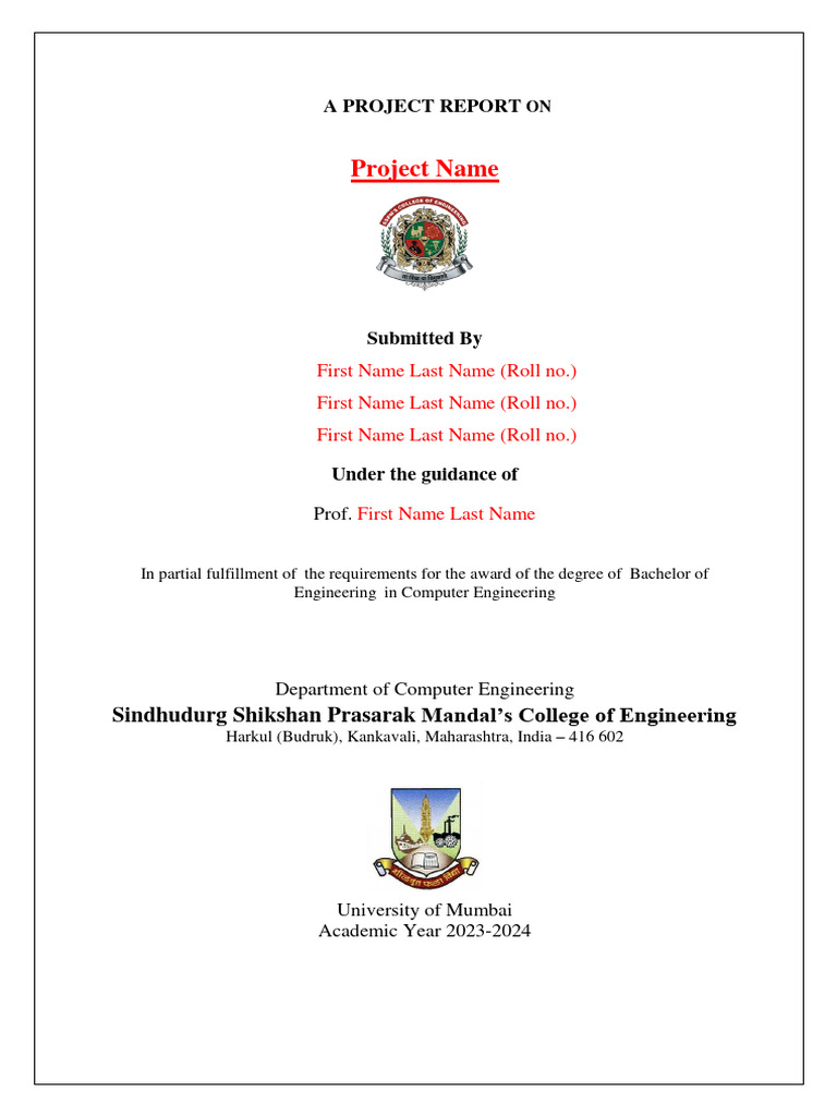 Mini Project Report For COMP | PDF