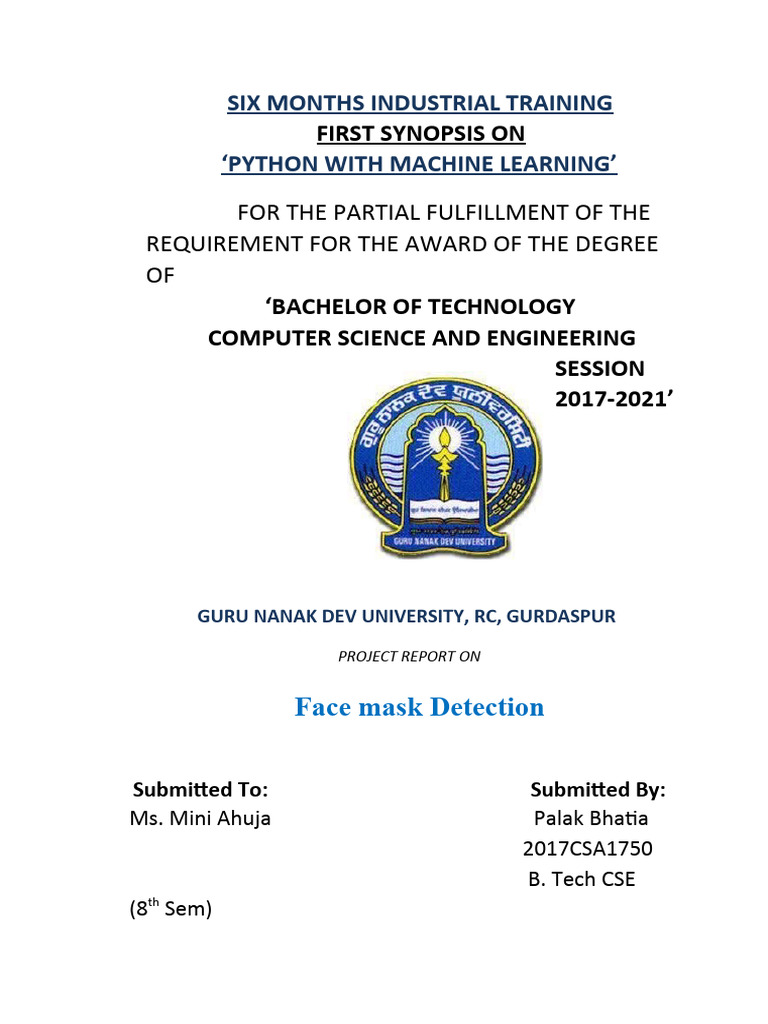 Face Mask Detection | Download Free PDF | Deep Learning | Python (Programming Language)