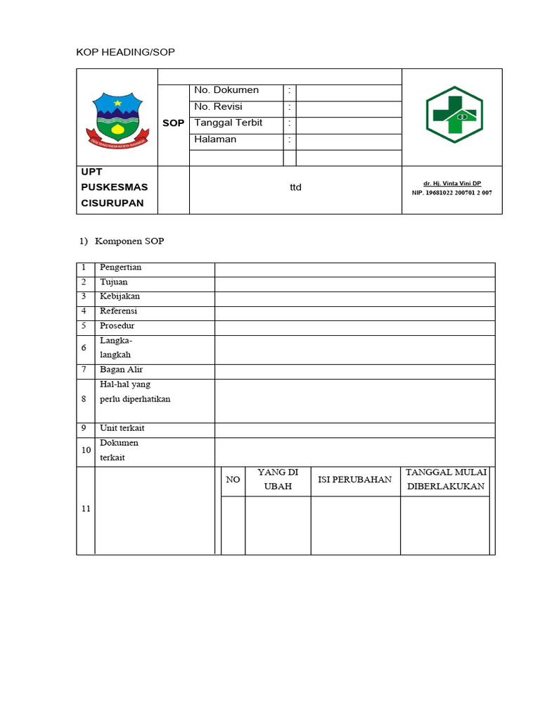 Kop Heading Sop | PDF