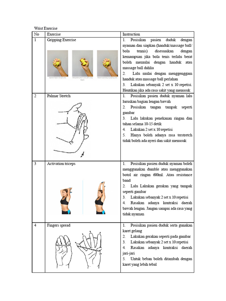 Wrist Exercise 1 | PDF