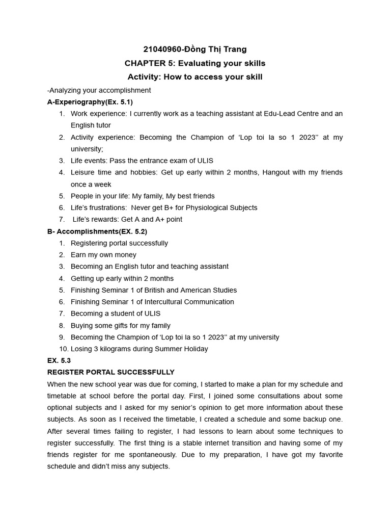 CHAPTER 5-Exercises | PDF