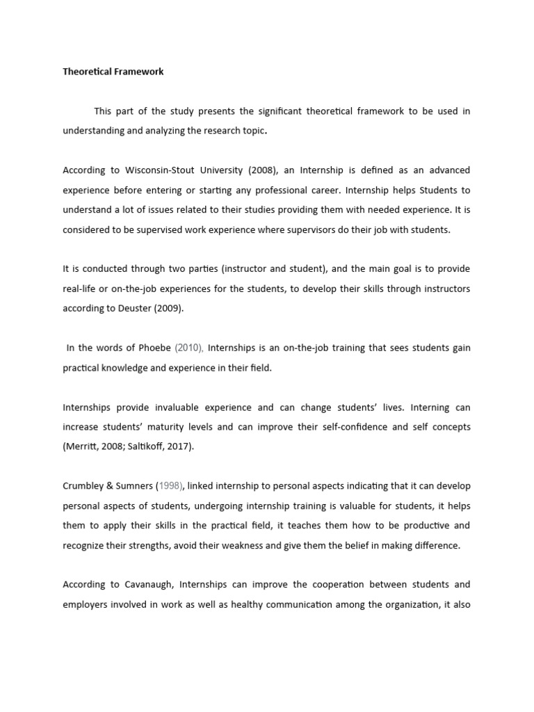 Theoretical Framework (REVISED) | PDF