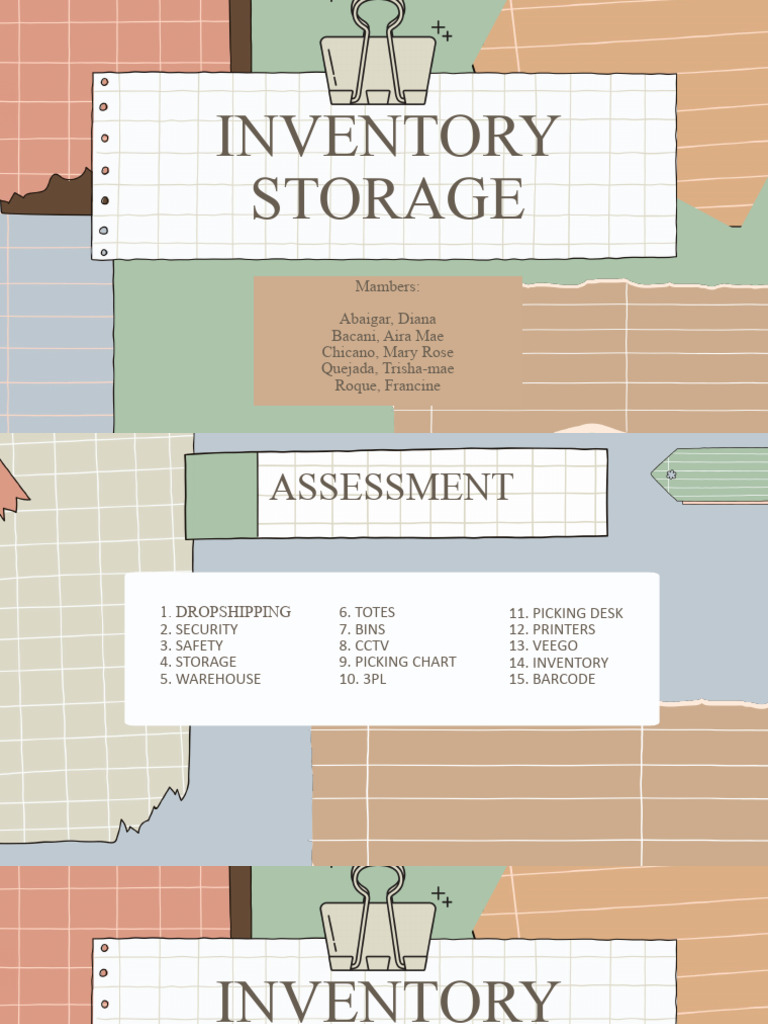 Inventory Storage Grp5 | PDF | Warehouse | Inventory
