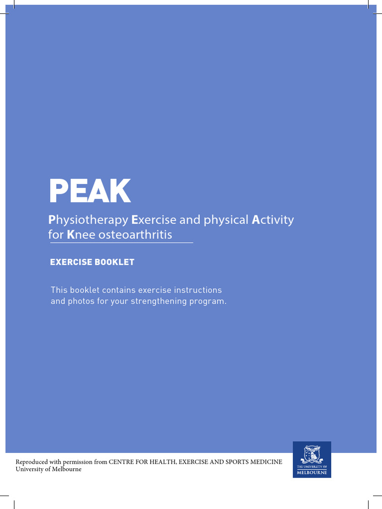 Knee Osteoarthritis Exercise Guide | PDF