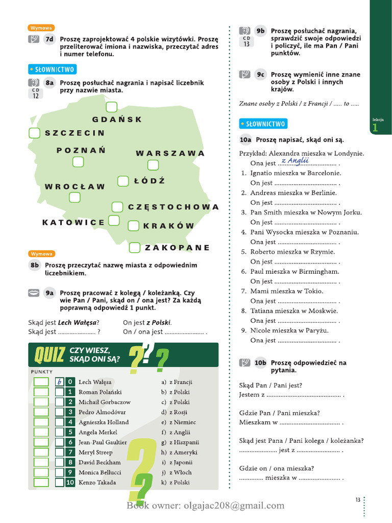 Hurra Lekcja 3 | PDF