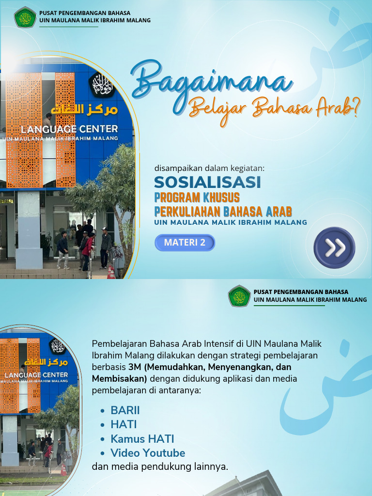 Program Pembelajaran Bahasa Arab UIN Malang | PDF