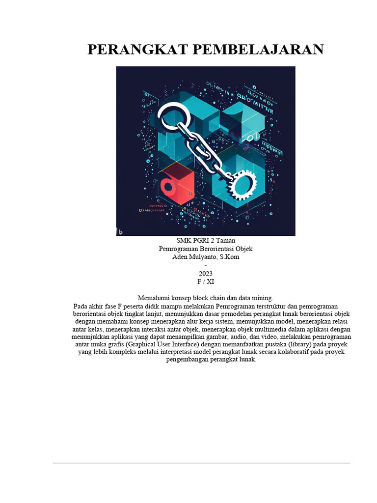 Modul Ajar KK2 (PBO - JAVA - Memahami Konsep Block Chain Dan Data ...