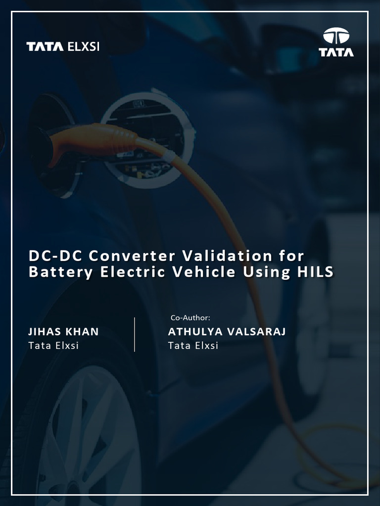 DC DC Converter Validation For Battery Electric Vehicle Using HILS | Download Free PDF ...