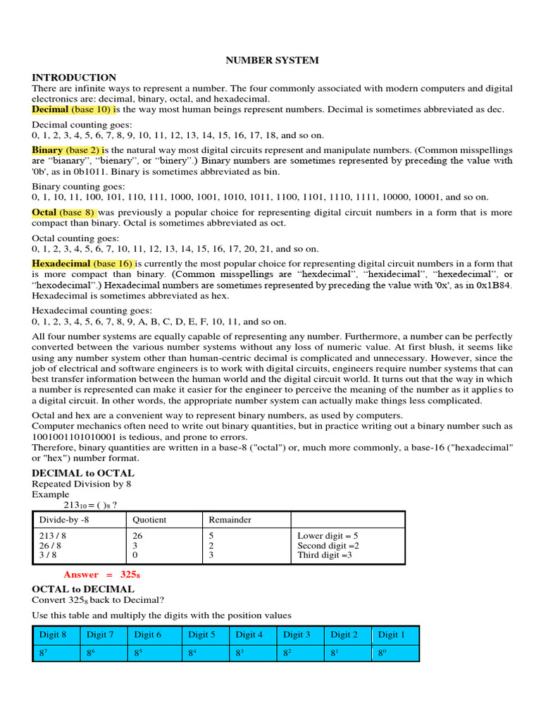 Number System Reviewer | PDF | Division (Mathematics) | Elementary ...