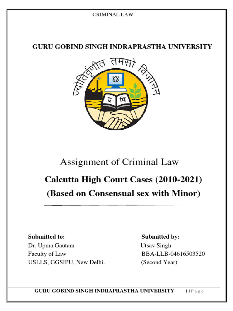 Utsav Singh - Crimes Case Sample | PDF | Punishments | Judgment (Law)