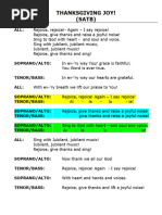 Adventist Youth Short Choruses List | PDF | Jesus | Prayer