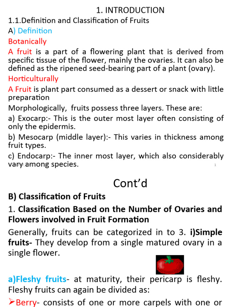 Fruit PPT For Horti | PDF | Fruit | Horticulture