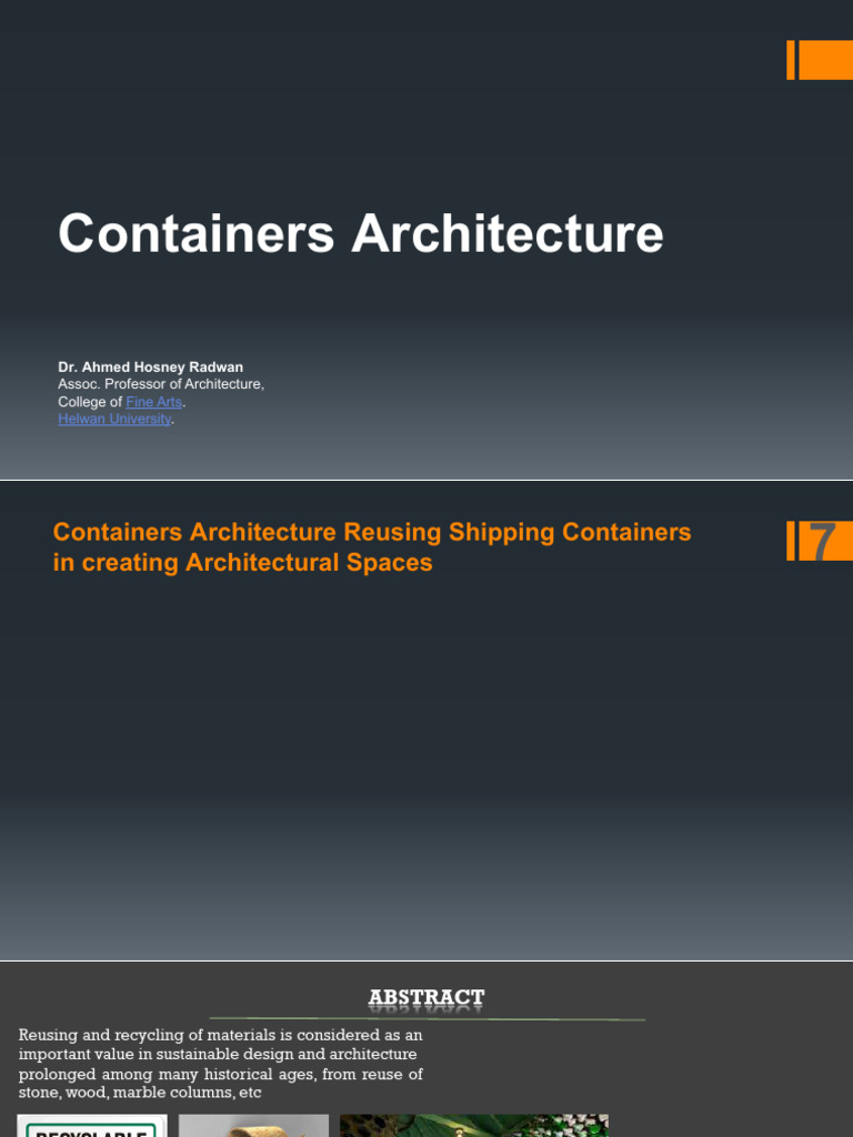 Containers Architecture | Download Free PDF | Window | Reuse
