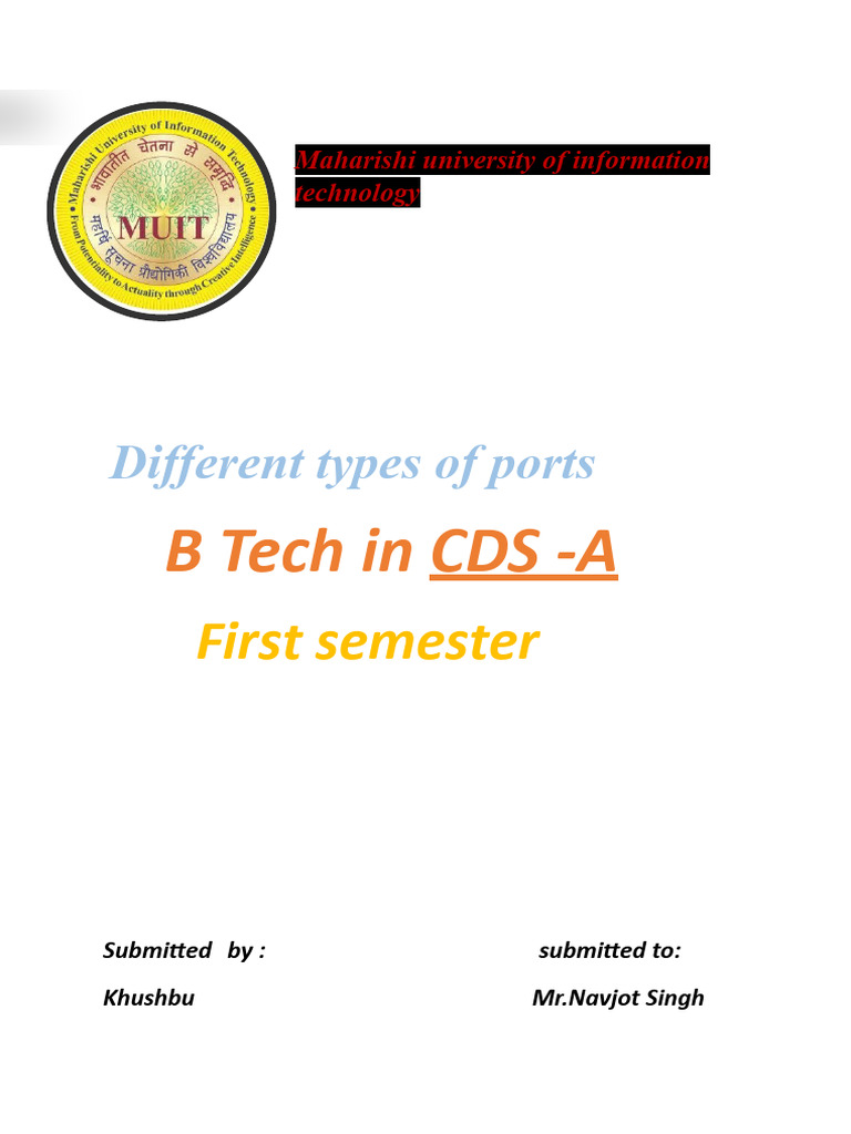 Types of Communication Ports | PDF