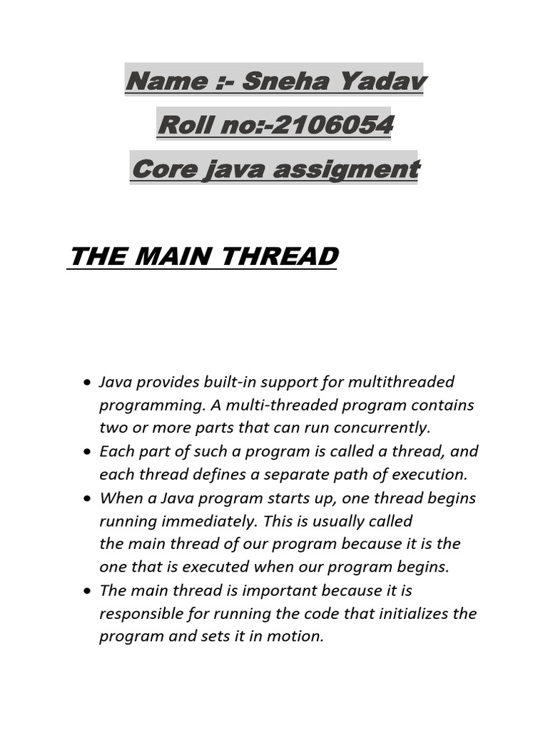 Core Java | PDF | Class (Computer Programming) | Method (Computer ... Core Java | PDF | Class (Computer Programming) | Method (Computer ...