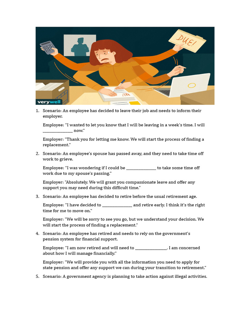 Advanced Work Collocations - Outcomes Unit 9 | PDF | Employment | Employee Relations