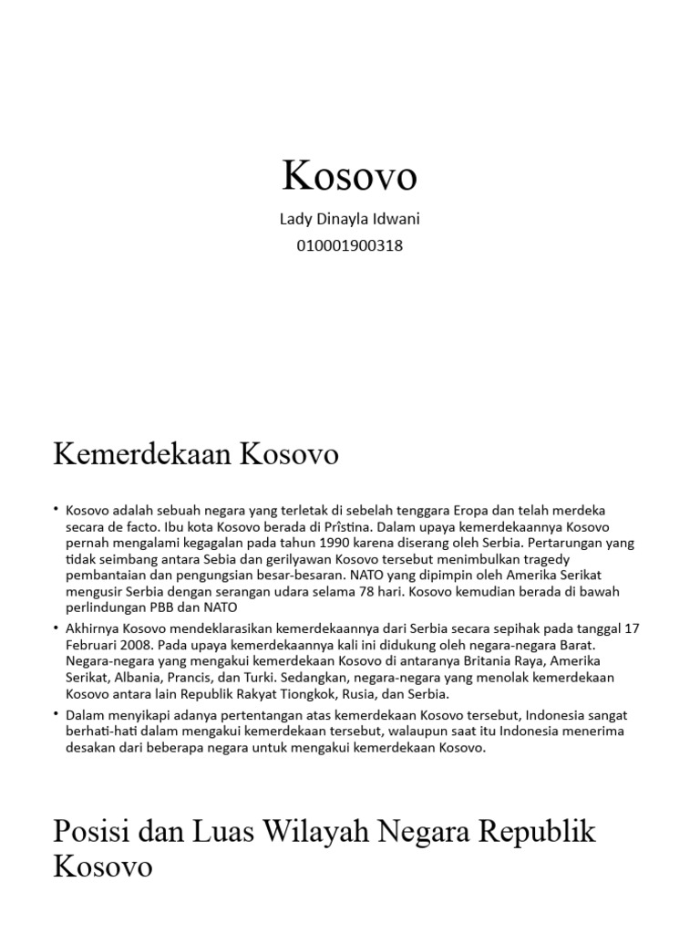 KOSOVO PDF