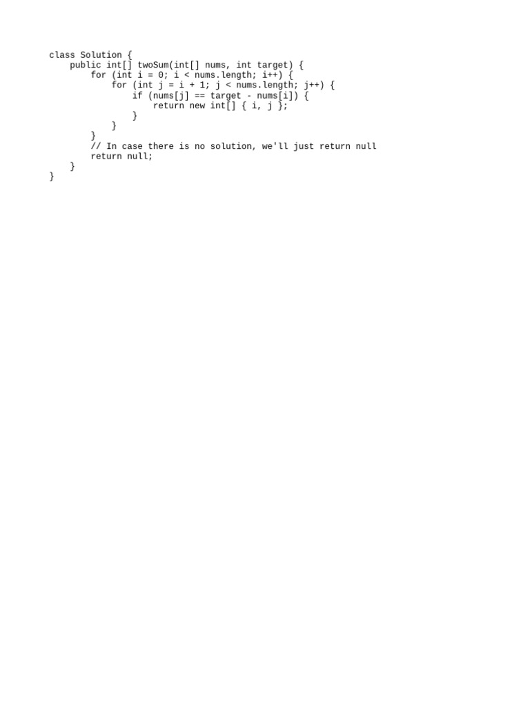 Two Sum - Java | PDF Two Sum - Java | PDF