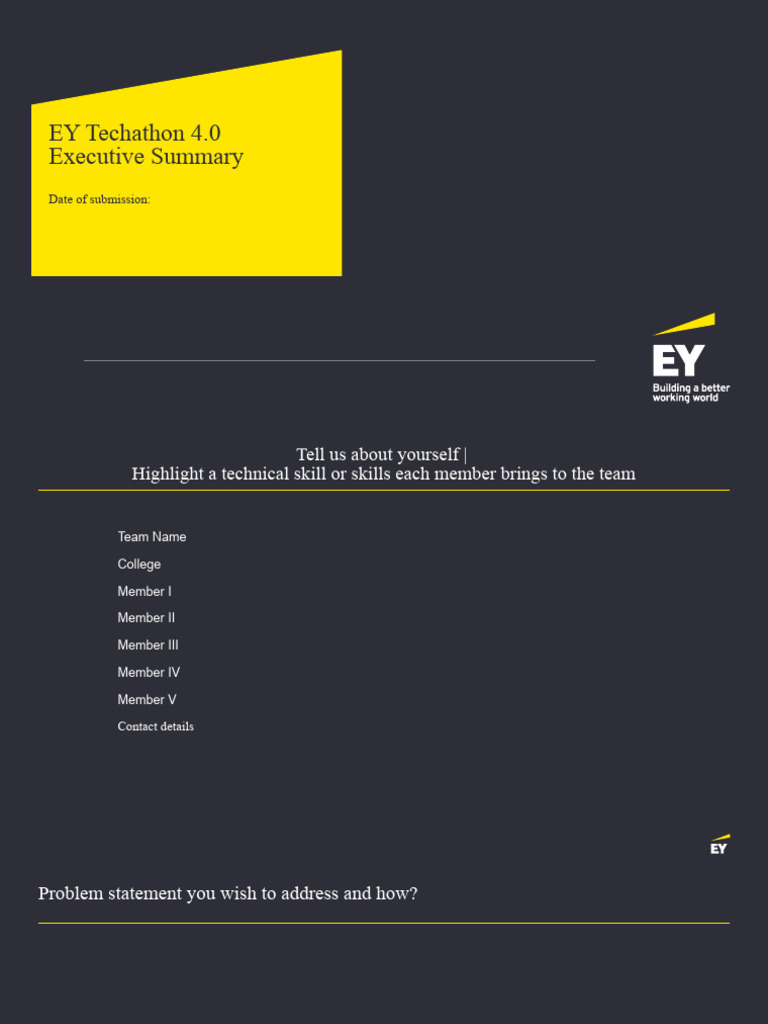 Submission Template (EY) | PDF