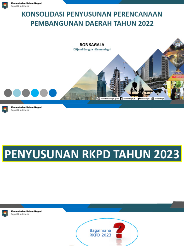 Rev - Konsolidasi Penyusunan RKPD 2023 | PDF