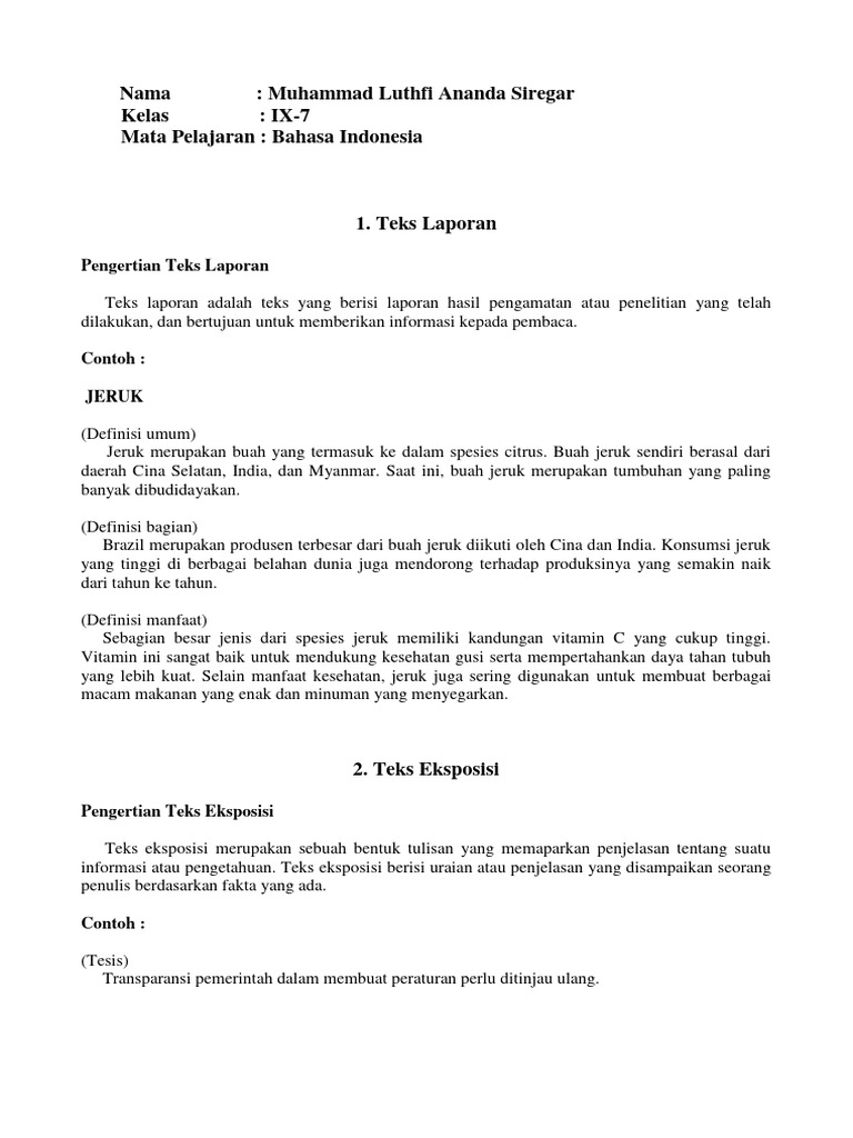 Macam-Macam Teks | PDF