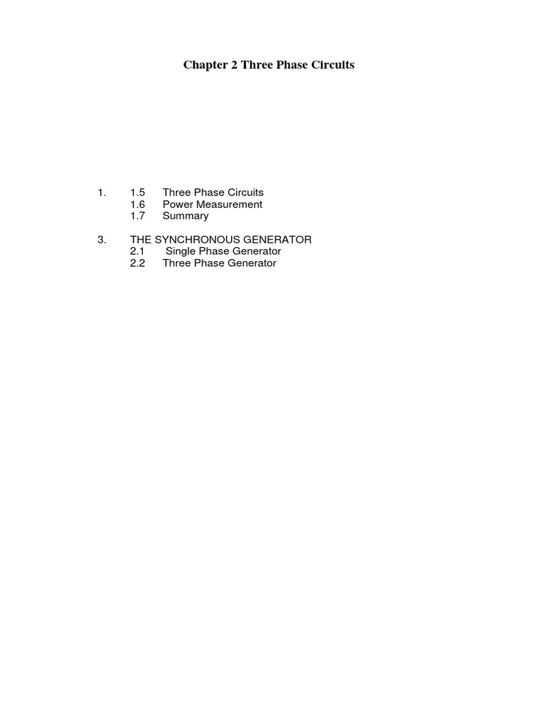 Chapter 2 - Three Phase Circuits | PDF | Electric Generator | Electrical Network