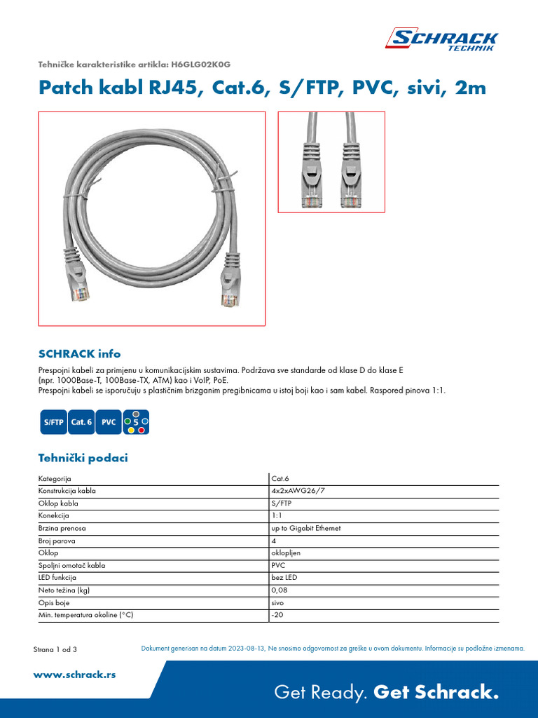 Schrack H6GLG02K0G - Data Sheet | PDF