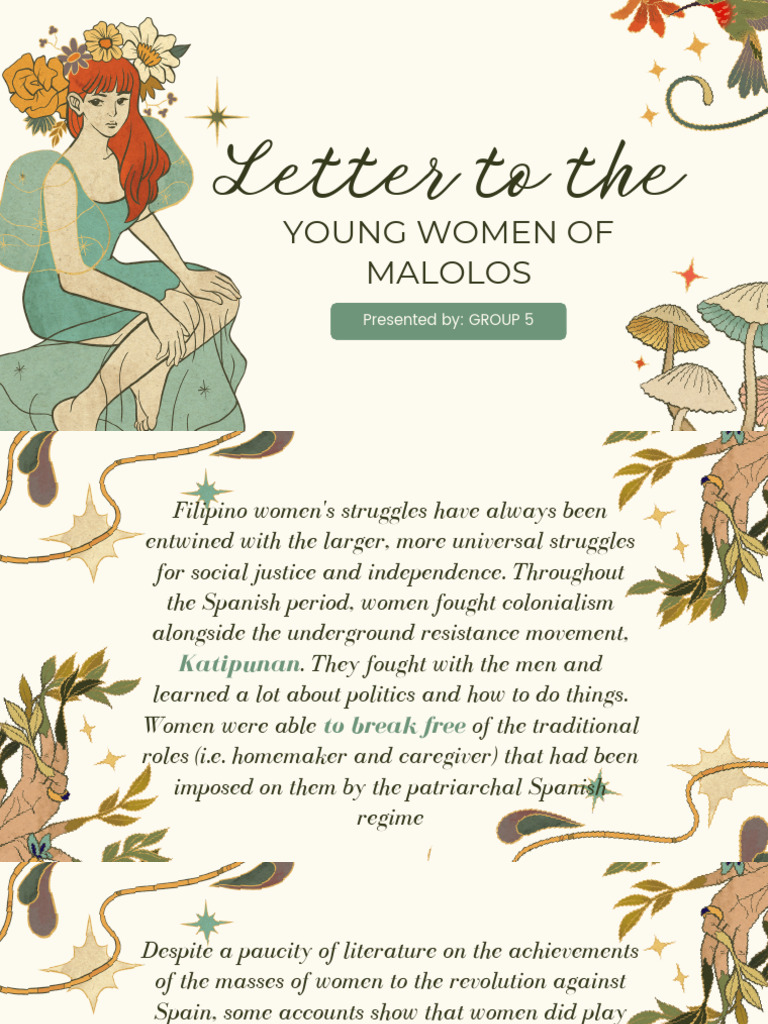 Letter To The Young Women of Malolos | PDF
