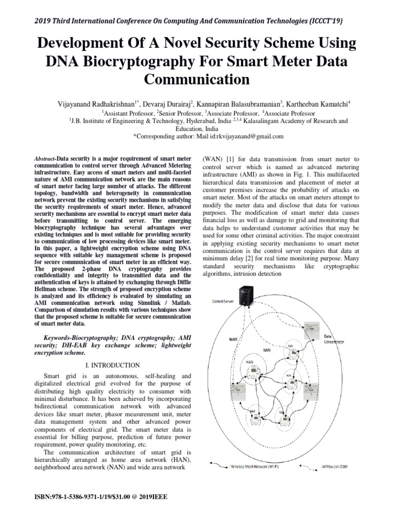 2019 Jan ICCCT Dna Cryptography | PDF | Key (Cryptography) | Cryptography