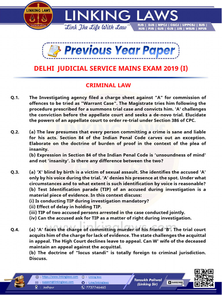 Djs 20191 Mains Paper 368 | PDF