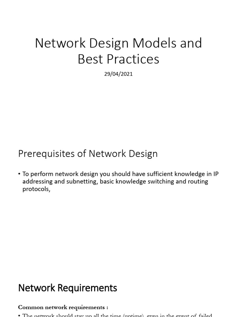 Network Design Models | PDF
