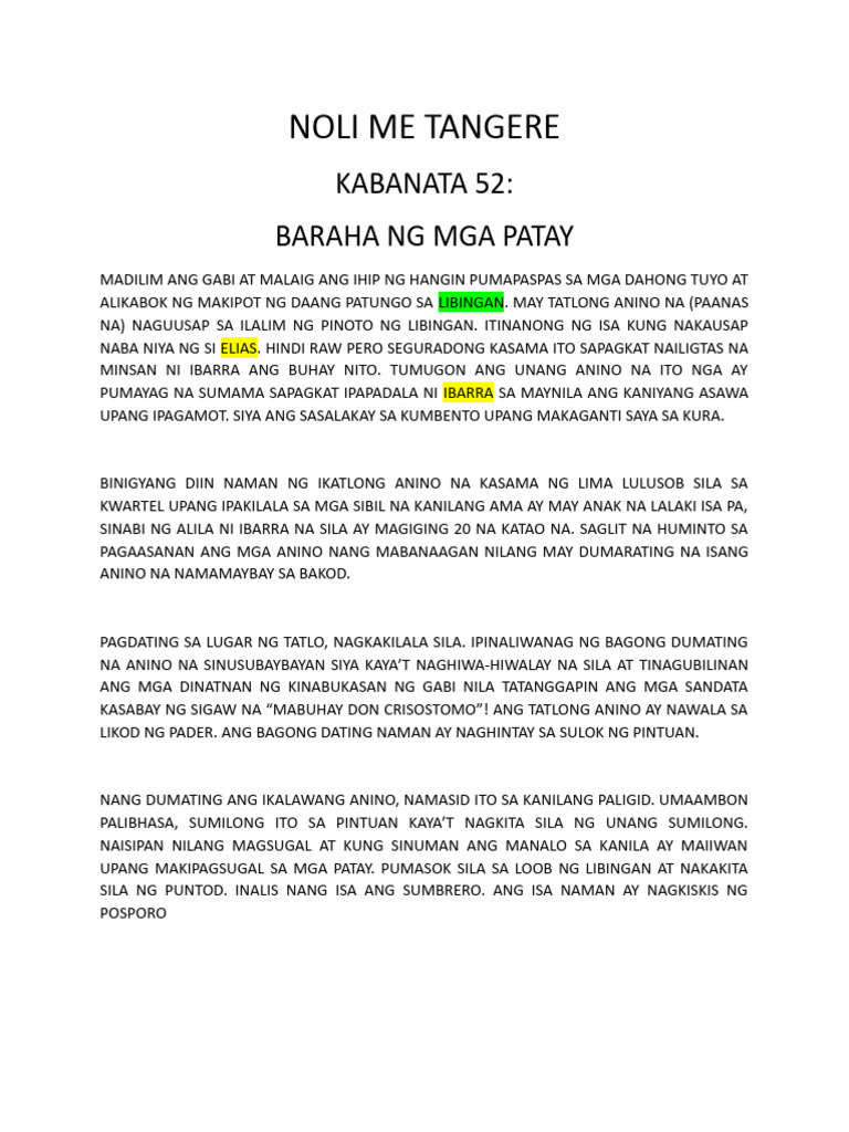 Baraha NG Patay | PDF